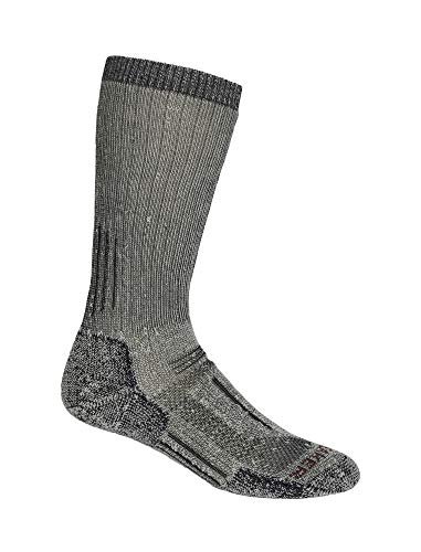 Icebreaker mens Mountaineer Wool Mid-calf Socks, Jet Heather, Large US