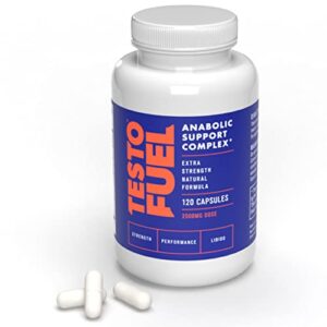 testofuel - 120 testosterone booster pills for men - 100% natural ingredients