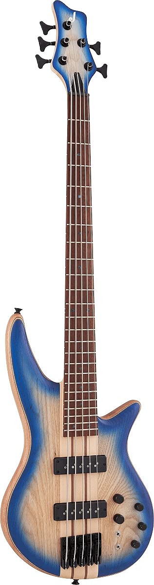 Jackson Pro Series 5-String Spectra Bass SBA V, Blue Burst, Caramelized Jatoba Fingerboard