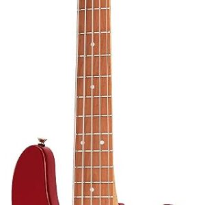 Charvel Pro-Mod San Dimas Bass Guitar JJ V, Caramelized Maple Fingerboard (Candy Apple Red)