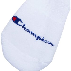 Champion Men's, Graduated Compression Socks, Mid-Crew, 3-Pack, White, 6-12