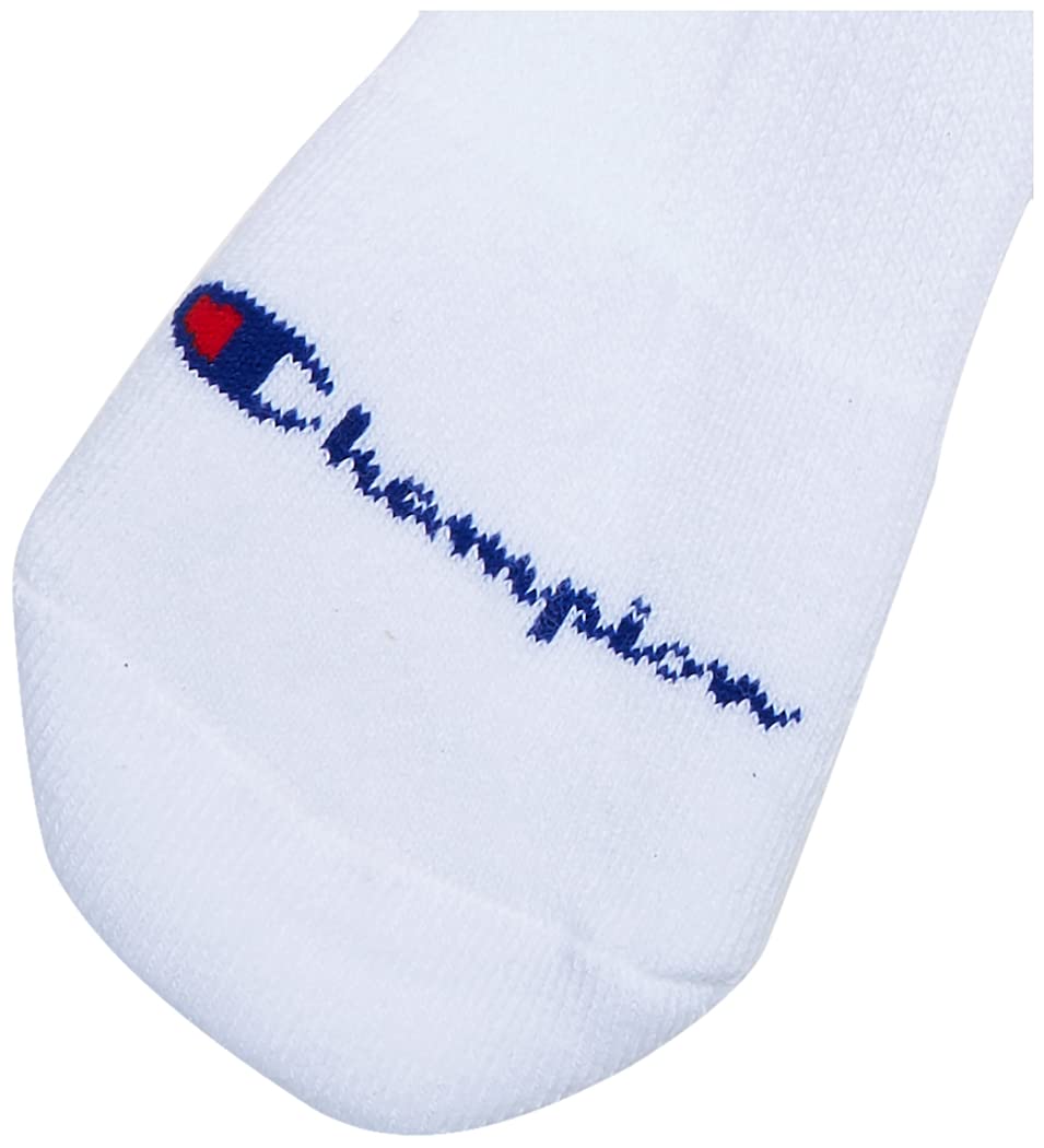 Champion Men's, Graduated Compression Socks, Mid-Crew, 3-Pack, White, 6-12