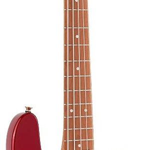 Charvel Pro-Mod San Dimas Bass Guitar JJ V, Caramelized Maple Fingerboard (Candy Apple Red)