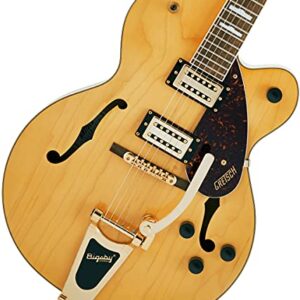 Gretsch G2410TG Streamliner Hollow Body Single-Cut with Bigsby and Gold Hardware, Laurel Fingerboard Electric Guitar (Right-Handed, Village Amber)