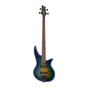 jackson x series spectra bass sbxq iv, amber blue burst, laurel fingerboard