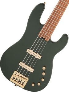 charvel pro-mod san dimas bass jj v - lambo green metallic