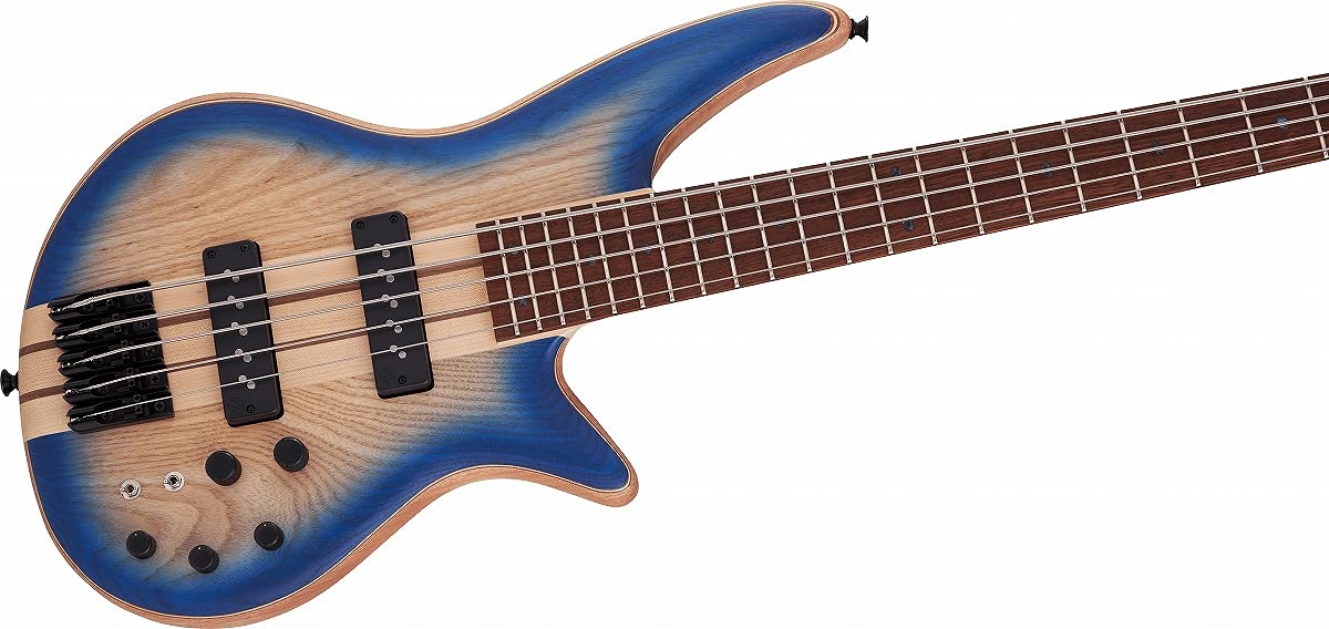 Jackson Pro Series 5-String Spectra Bass SBA V, Blue Burst, Caramelized Jatoba Fingerboard