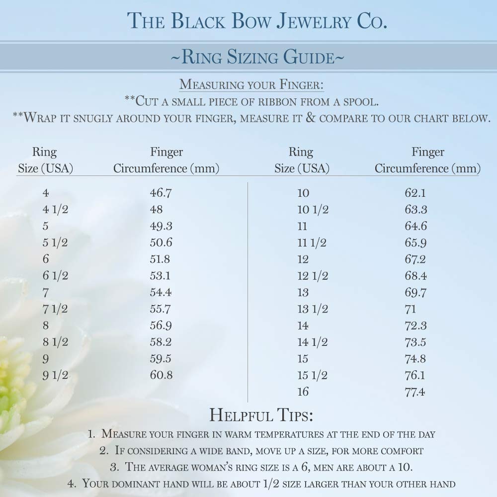 The Black Bow 14k White Gold, Aquamarine & 1/8 Ctw Diamond (I2 Clarity, I-J Color) Stackable Ring, Size 6