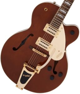 gretsch g2410tg streamliner hollow body single-cut and gold hardware single barrel w/bigsby