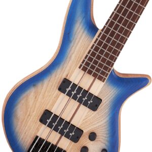 Jackson Pro Series 5-String Spectra Bass SBA V, Blue Burst, Caramelized Jatoba Fingerboard