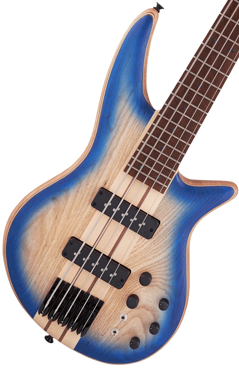 Jackson Pro Series 5-String Spectra Bass SBA V, Blue Burst, Caramelized Jatoba Fingerboard