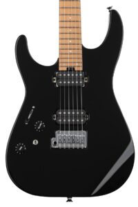 charvel pro-mod dk24 hh 2pt left-handed electric guitar - gloss black