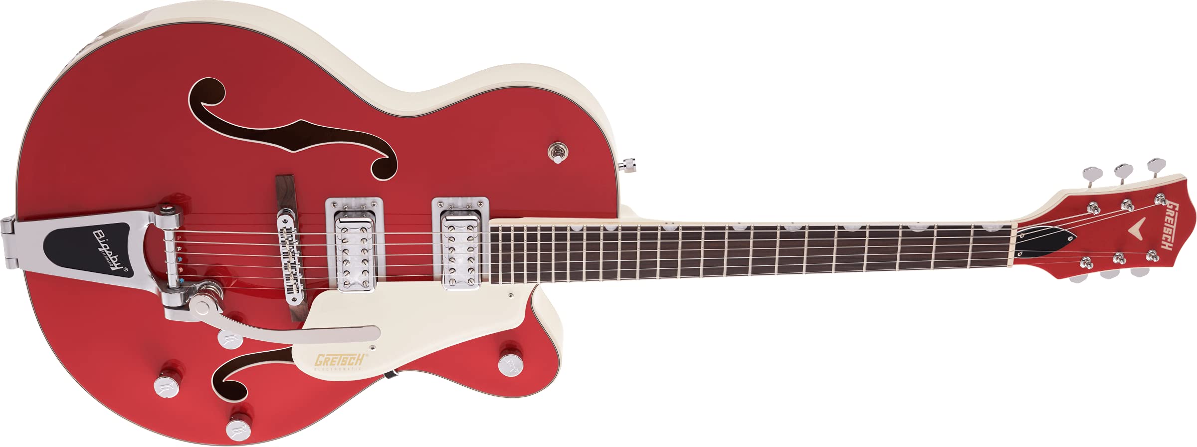 Gretsch G5410T Limited Edition Electromatic "Tri-Five" Hollow Body Single-Cut Two-Tone Fiesta Red/Vintage White w/Bigsby