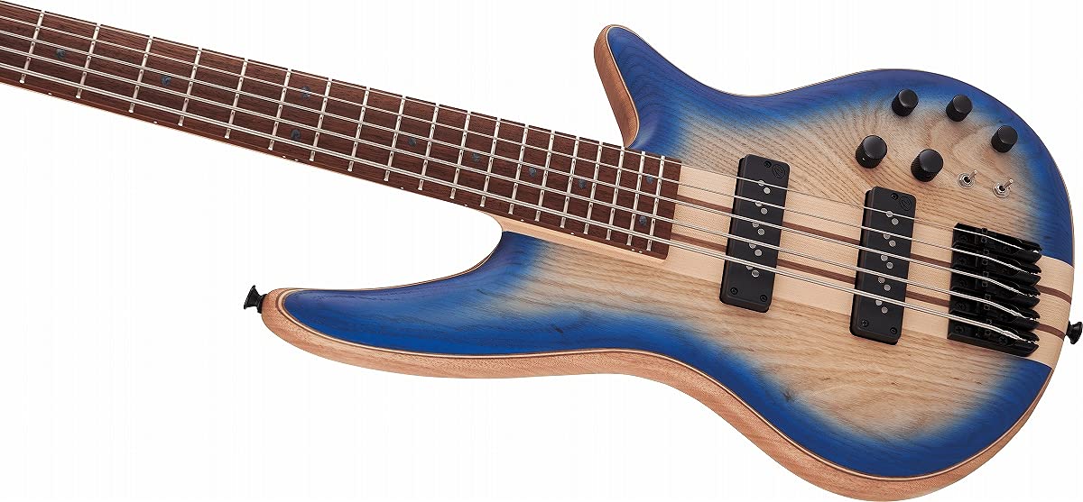 Jackson Pro Series 5-String Spectra Bass SBA V, Blue Burst, Caramelized Jatoba Fingerboard