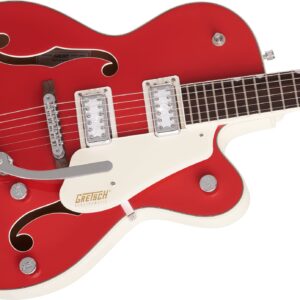 Gretsch G5410T Limited Edition Electromatic "Tri-Five" Hollow Body Single-Cut Two-Tone Fiesta Red/Vintage White w/Bigsby