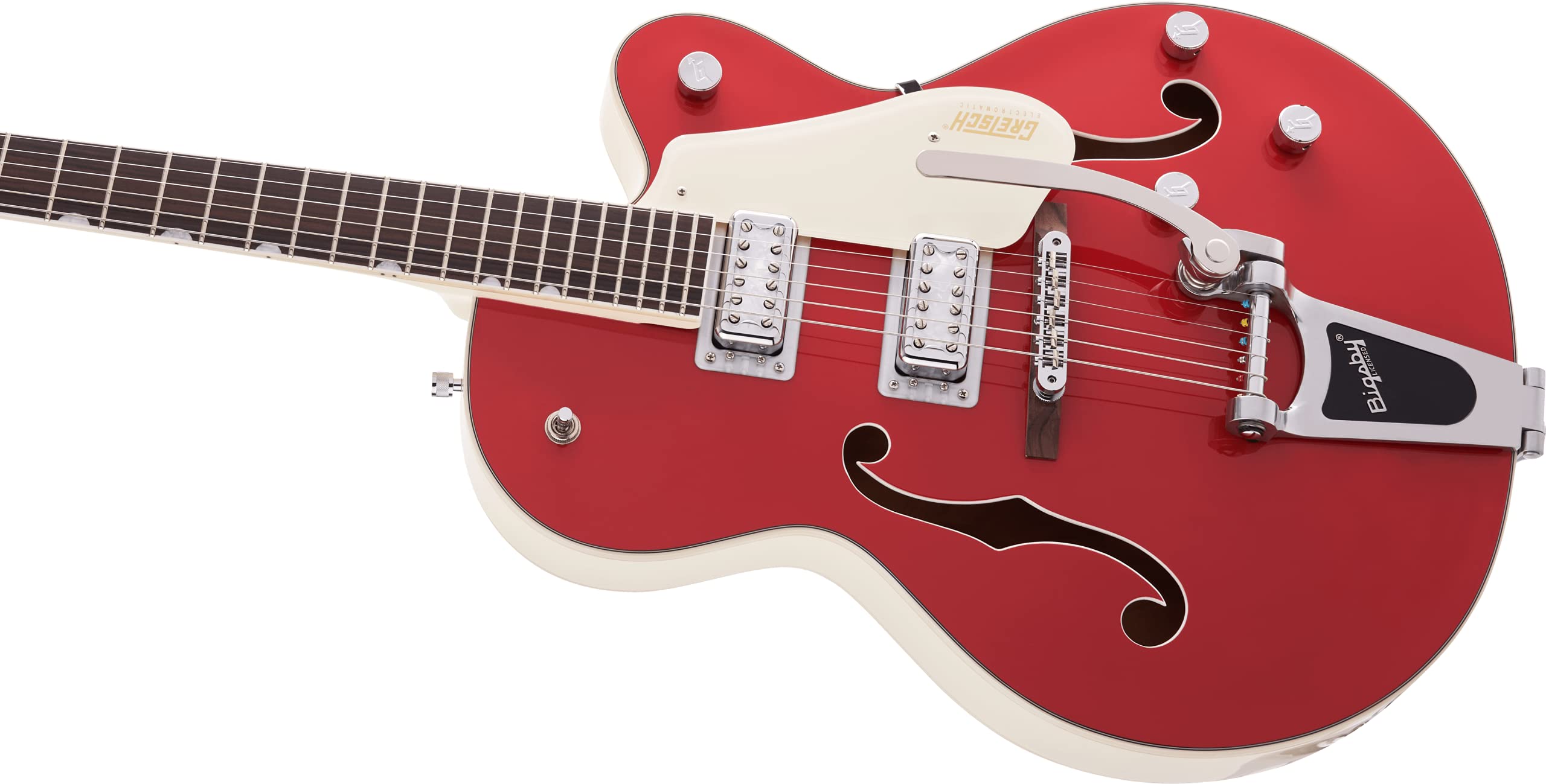 Gretsch G5410T Limited Edition Electromatic "Tri-Five" Hollow Body Single-Cut Two-Tone Fiesta Red/Vintage White w/Bigsby