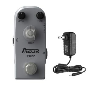 azor pedal power adapter with fuzz mini guitar effect pedal with power adapter true bypass aluminium-alloy