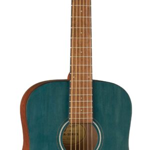 Fender FA-15 3/4-Scale Kids Steel String Acoustic Guitar - Blue Learn-to-Play Bundle with Gig Bag, Strap, Picks, Fender Play Online Lessons, and Austin Bazaar Instructional DVD