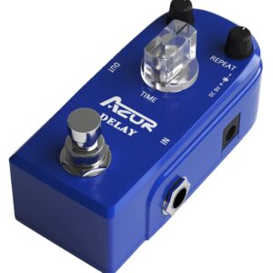 AZOR Vintage Analog Delay Guitar Effect Pedal with Power Adapter True Bypass