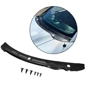 ecotric windshield cowl grille vent wiper cover panel compatible with 1994-1998 ford mustang & cobra