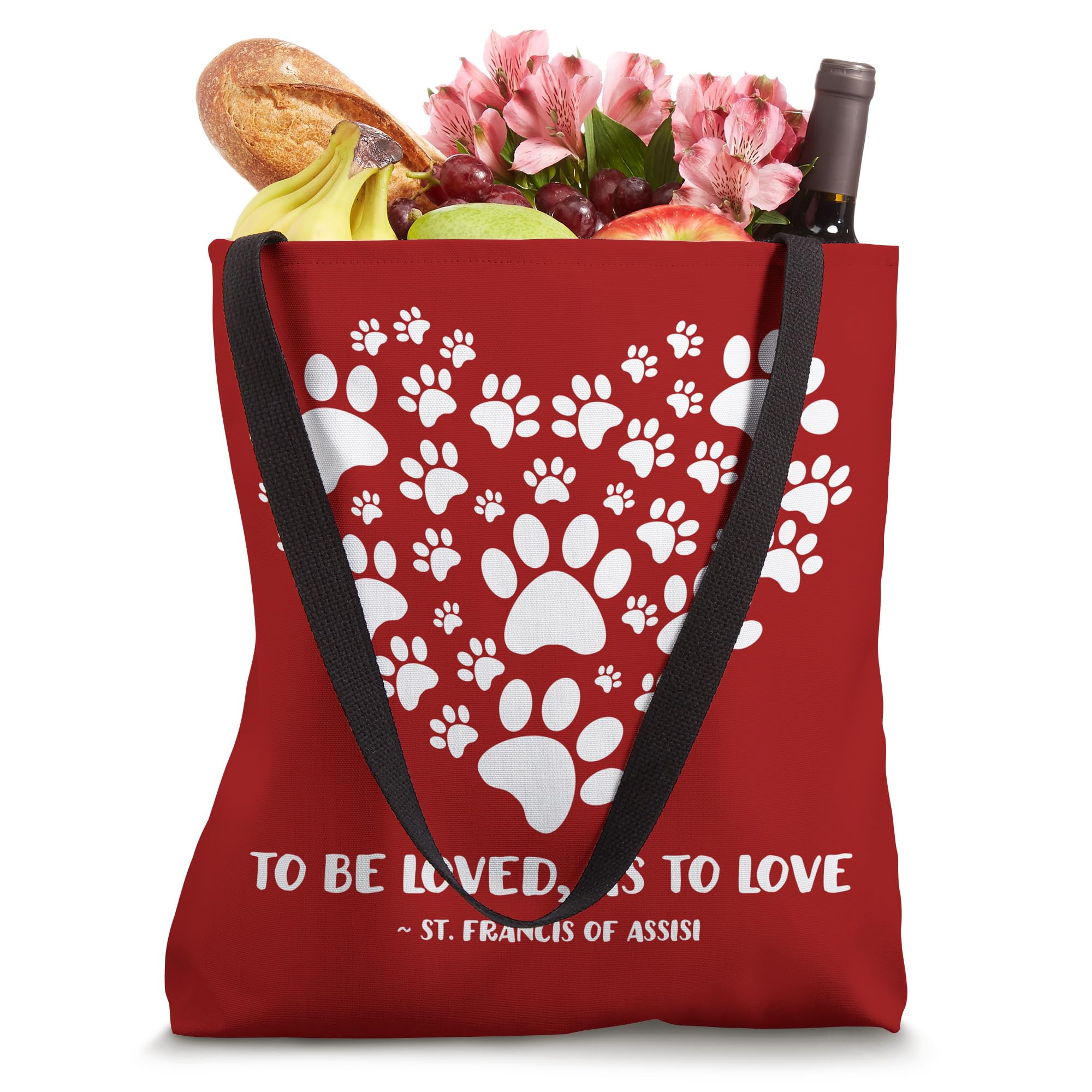 St Francis of Assisi Patron Saint of Animals Dog Owner Tote Bag