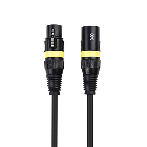 Cable Matters 2-Pack 22AWG Stage Light DMX Cable 25 ft / 7.6m with 3-Pin XLR Connector