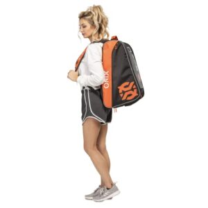 ONIX Pickleball Pro Team Long-Lasting Durability Hook and Loop Closure Easy to Carry Straps with Pockets Paddle Bag — Orange/Black