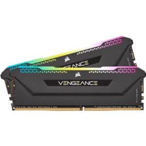 Corsair Vengeance RGB Pro SL 16GB (2x8GB) DDR4 3200 (PC4-25600) C16 Desktop memory – Black (CMH16GX4M2E3200C16)