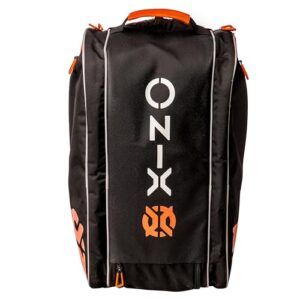 ONIX Pickleball Pro Team Long-Lasting Durability Hook and Loop Closure Easy to Carry Straps with Pockets Paddle Bag — Orange/Black