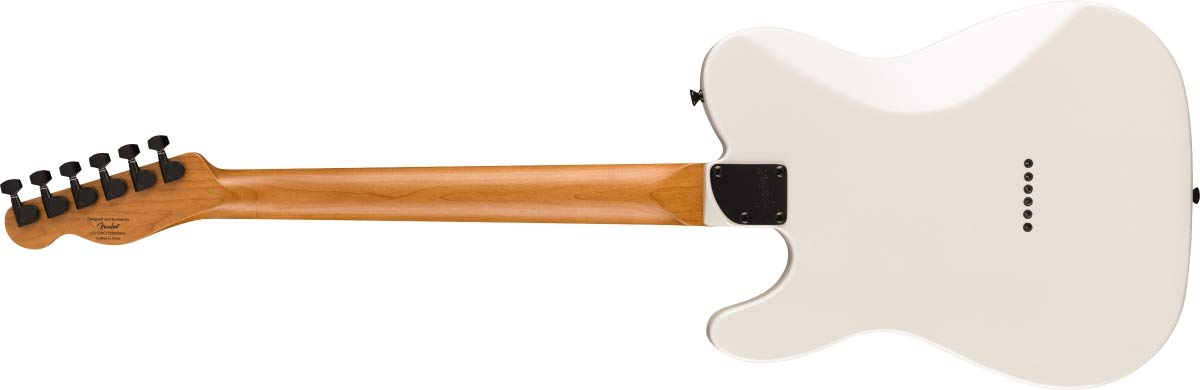 Squier Contemporary RH Telecaster Electric Guitar, with 2-Year Warranty, Pearl White, Roasted Maple Fingerboard, None Pickguard