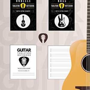 Guitar Tablature Notebook: Blank Guitar Tablature Paper, Standard Tab Manuscript Paperback for Beginners and Advanced Musicians