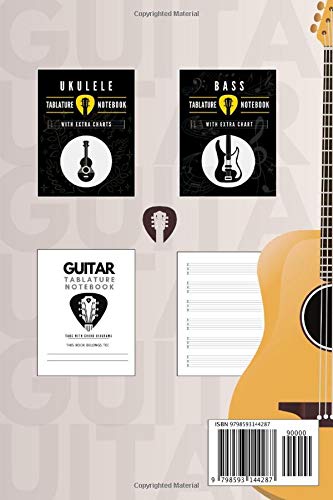 Guitar Tablature Notebook: Blank Guitar Tablature Paper, Standard Tab Manuscript Paperback for Beginners and Advanced Musicians