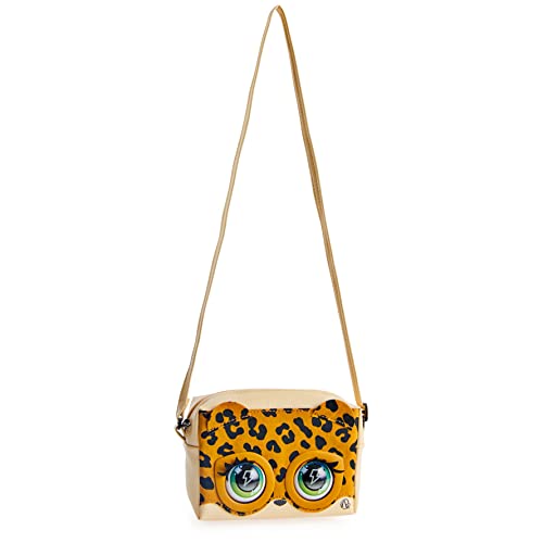 Purse Pets, Leoluxe Leopard Interactive Pet Toy & Crossbody Kids Purse with Over 25 Sounds and Reactions, Shoulder Bag for Girls, Trendy Tween Gifts