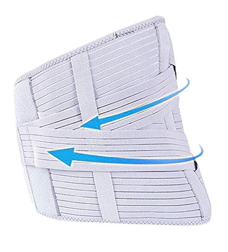 LSRRYD Double Pull Back Steel Plate Lower Back Lumbar Support Belt Brace for Pain Relief and Injury Prevention for Men and Wome (Size : X-Large)