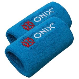 onix pickleball sweat absorption wristband — blue