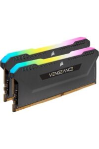 corsair vengeance rgb pro sl 16gb (2x8gb) ddr4 3200 (pc4-25600) c16 1.35v optimized for amd ryzen - black (cmh16gx4m2z3200c16)