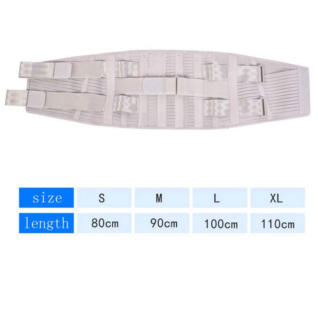 LSRRYD Double Pull Back Steel Plate Lower Back Lumbar Support Belt Brace for Pain Relief and Injury Prevention for Men and Wome (Size : X-Large)