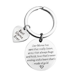 bleouk mema jewelry grandma mema mother’s day birthday appreciation gift (our mema)