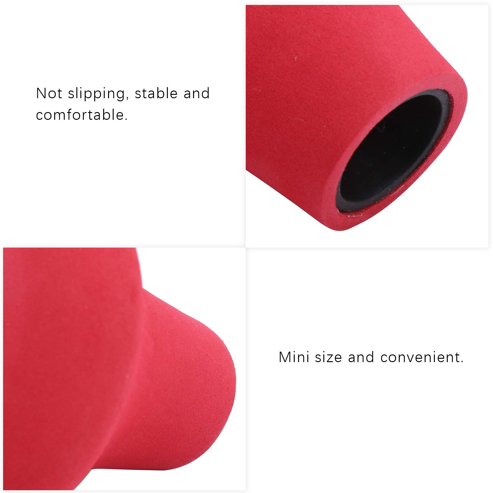 Fishing Rod Butt Cushion, Spherical EVA Practical Fishing Rod Support, Salt Water Resistant Shock‑Absorbing Not Slip Drift Fishing for Boat Fishing(red)