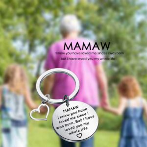 MAOFAED Mamaw Gift Mother’s Day Gift Grandma Thank You Gift I Have Loved You My Whole Life (mamaw i know)