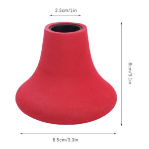 Fishing Rod Butt Cushion, Spherical EVA Practical Fishing Rod Support, Salt Water Resistant Shock‑Absorbing Not Slip Drift Fishing for Boat Fishing(red)