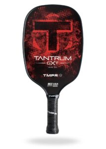 tmpr sports tantrum gxt - pickleball paddle, red, heavy weight (8.1-8.2 oz)