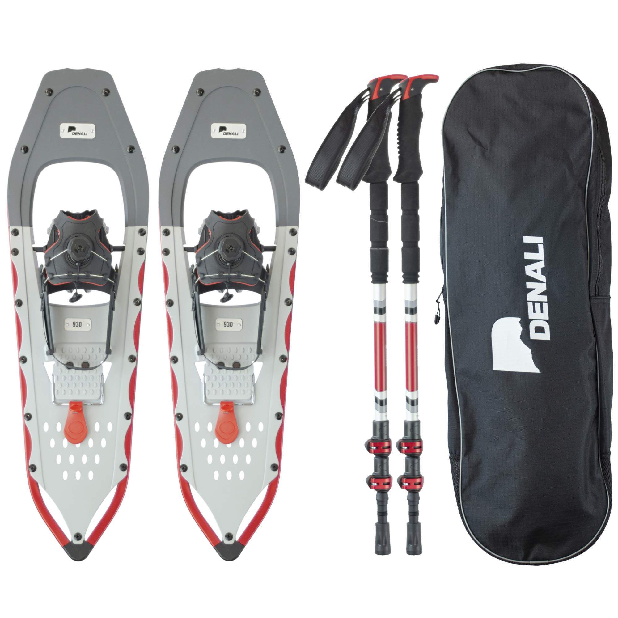 Denali Outdoors Sawtooth Spin Snowshoe Kit - 9 x 30 Inches, Red