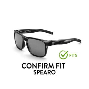 Apex Lenses Polarized PRO Replacement Lenses for Costa Spearo Sunglasses (Black)