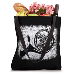 Vintage Marching Band Retro Big Band Gifts French Horn Tote Bag