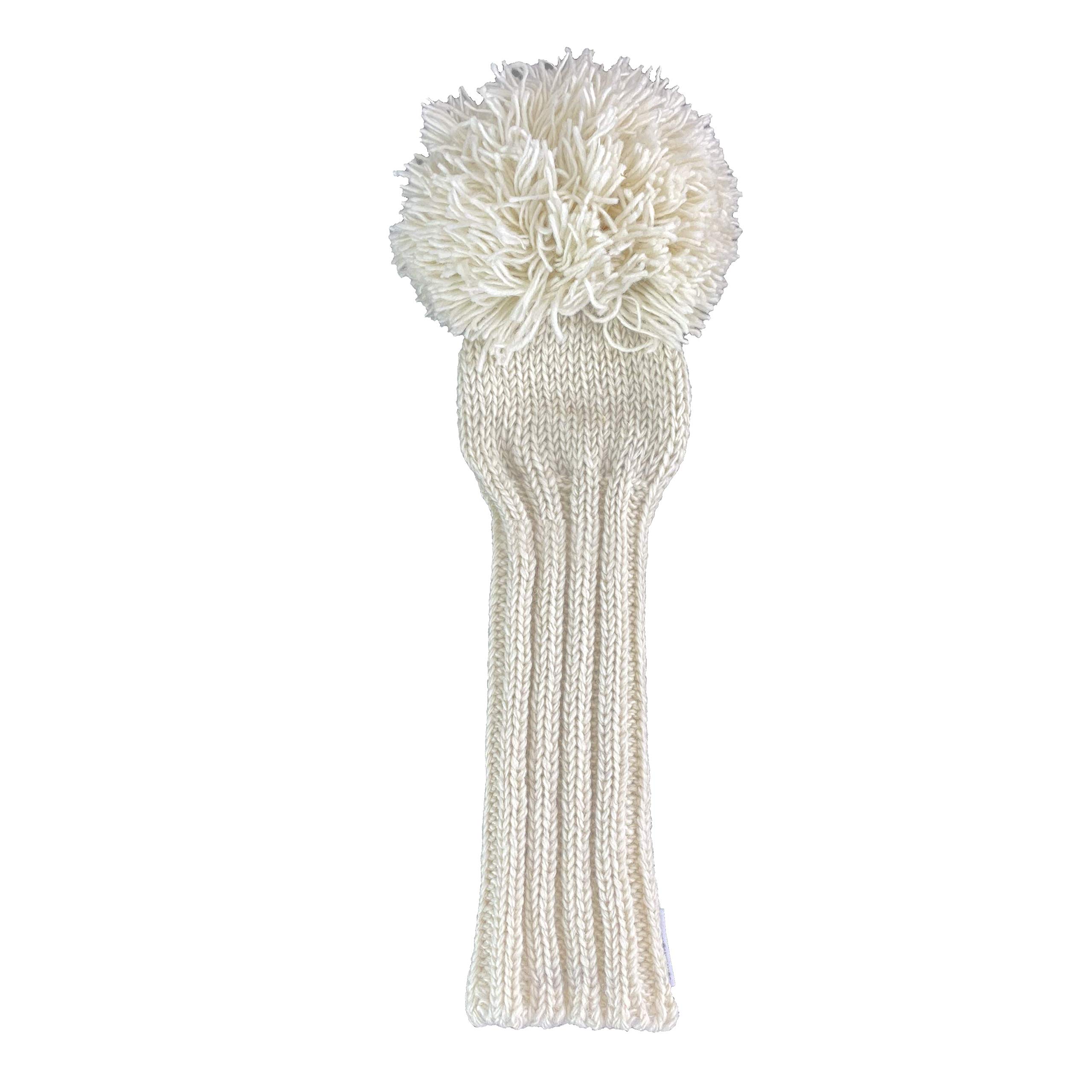 Sunfish Knit Wool Golf Driver Headcover White Out