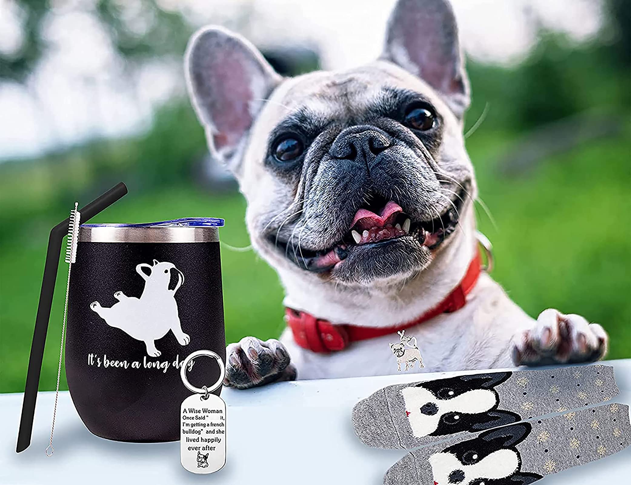 EBE EmmasbyEmma French Bulldog Gifts for Women, Frenchie Lovers Gifts for Women, French Bulldog Yoga, Frenchie Gifts for Women, French Bulldog Lover Gifts, French Bulldog Tumbler