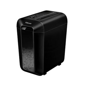 fellowes lx65 10-sheet, p4 cross-cut deskside paper shredder with safesense