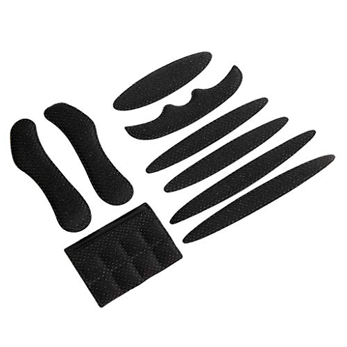 Jipemtra Helmet Padding Foam Kit 27PCS Bicycle Replacement Pads Universal Foam Pads Set for Bike Motorcycle Cycling Racing Outdoors (Black 27pcs MTX)