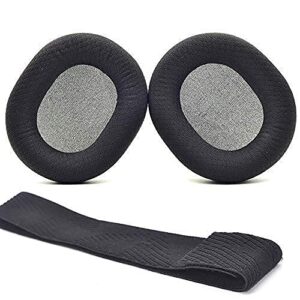 arctis 7 arctis 9 repair parts suit replacement ear pad and headband pad compatible with steelseries arctis 7 / arctis 9x / arctis pro lossless wireless gaming headset(a)